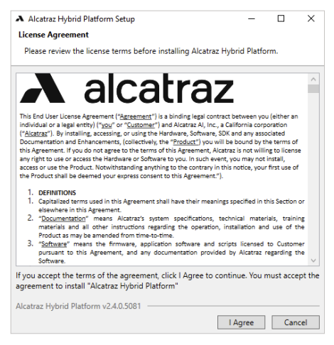 AAI Platform Software v2 Installation (Windows Server)